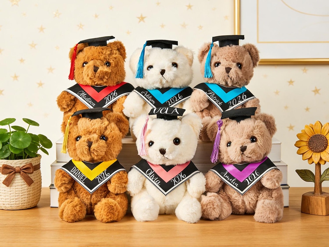 Personalized Graduation Bear 2026, Custom Teddy Gift, Preschool ...