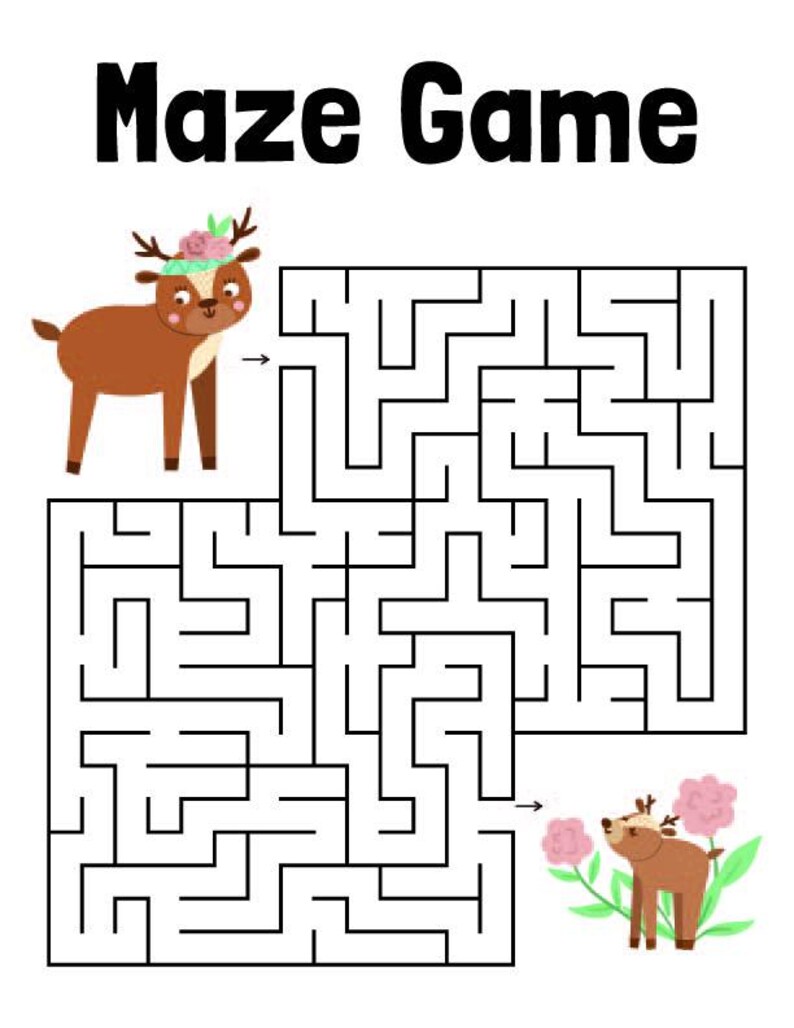 Printable Kids Activity Book: 100+ Pages of Puzzles, Coloring, and ...