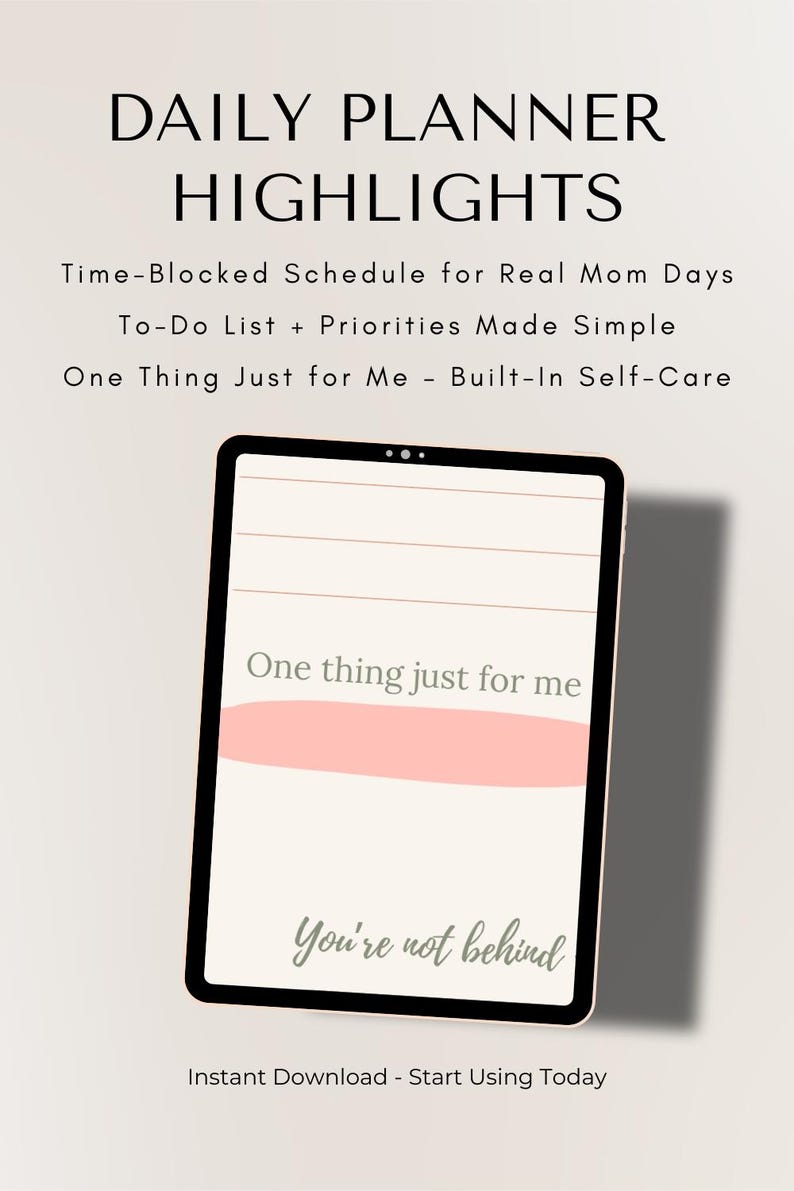 Sanity Saver Daily and Weekly Planner Printable PDF for Overwhelmed ...