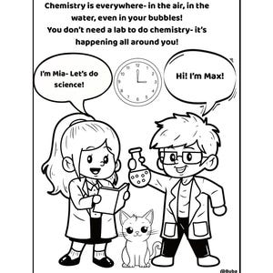 Mini Scientist- Chemistry Fun Coloring Book for Kids / STEM Science ...