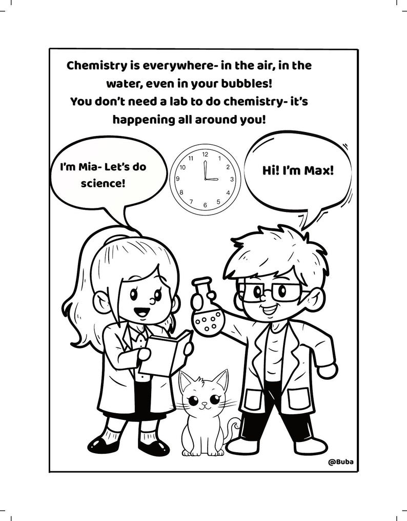 Mini Scientist- Chemistry Fun Coloring Book for Kids / STEM Science ...