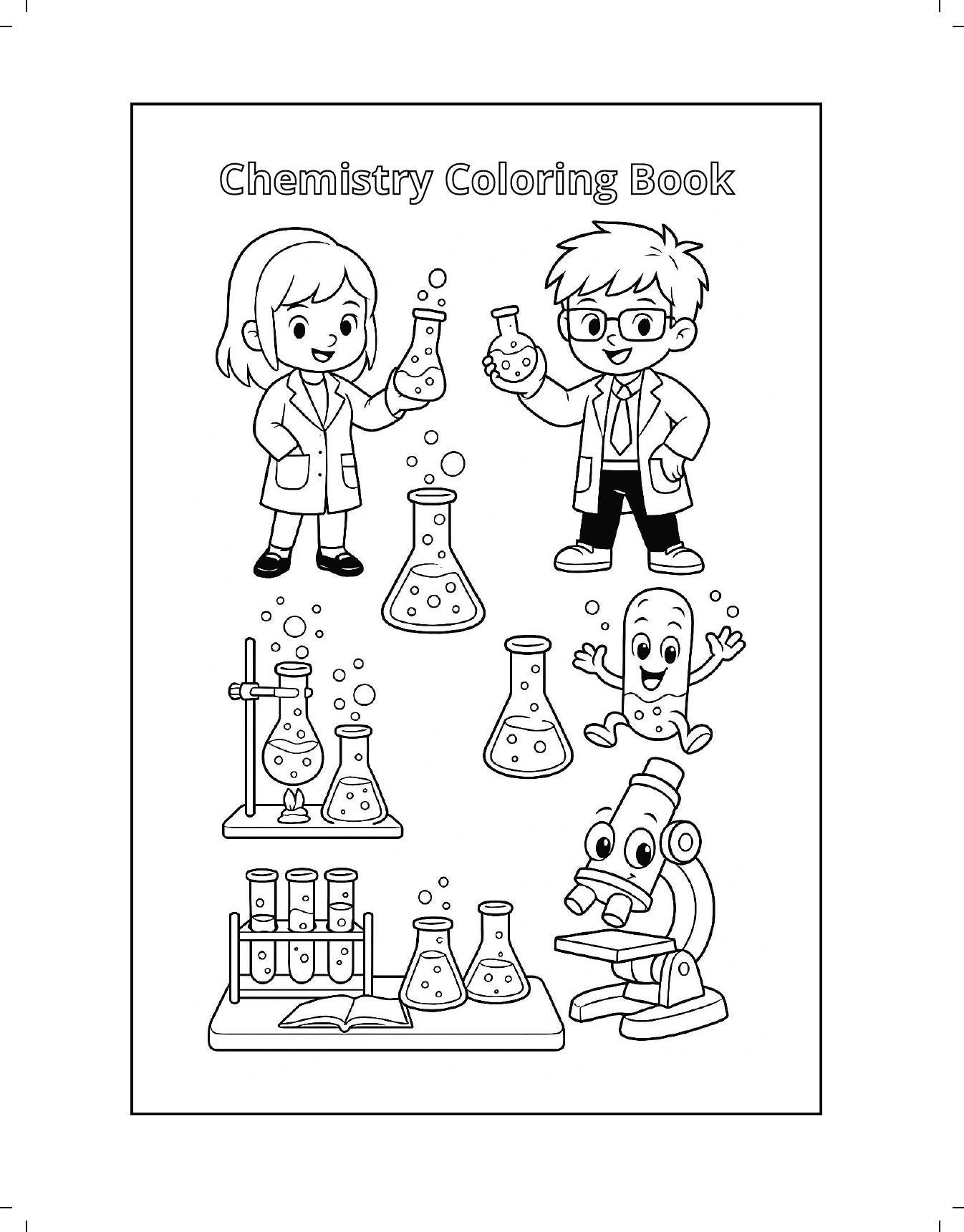 Mini Scientist- Chemistry Fun Coloring Book for Kids / STEM Science ...