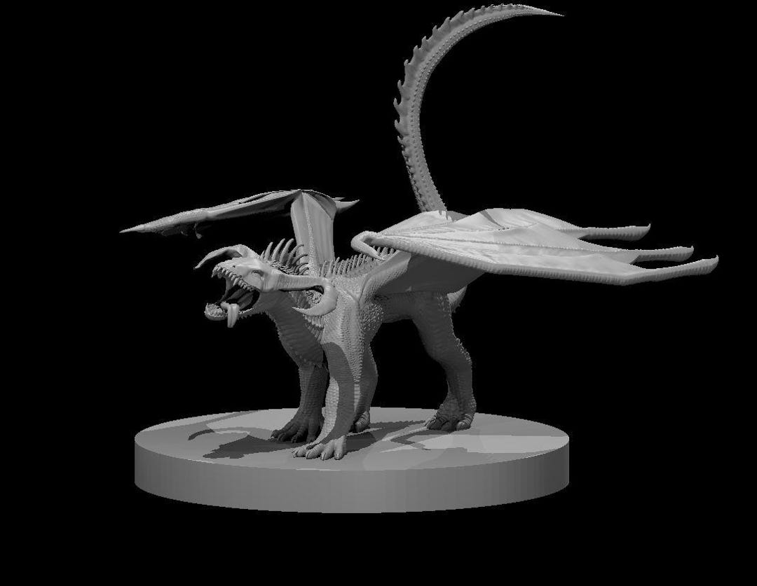 Black Dragon Wyrmling | Monster Manual 2025 | Mz4250 | 8k Resin Printed ...