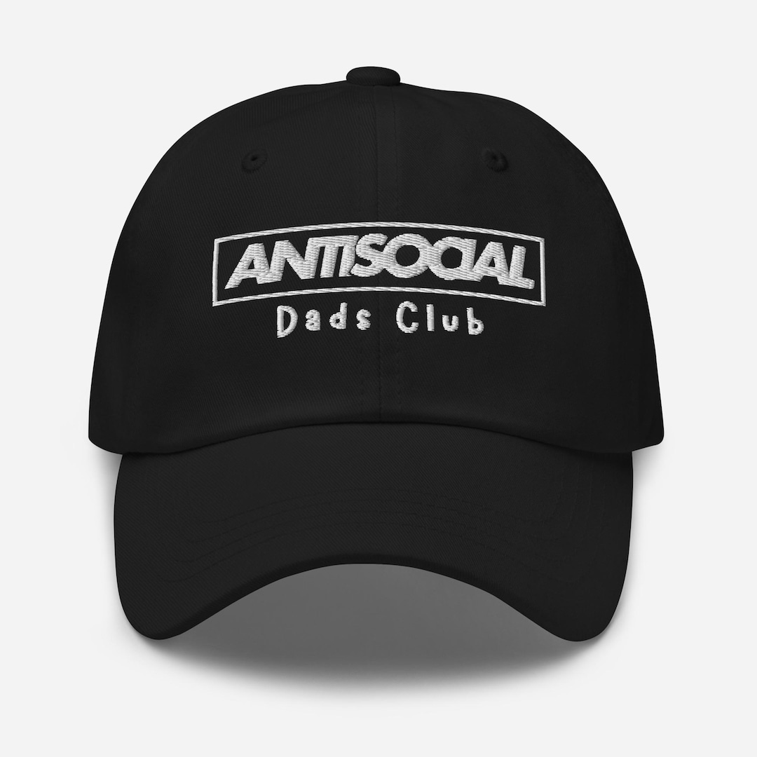 Dad Hats for Men - Antisocial Dads Club | Funny Dad Cap | Mens Casual ...