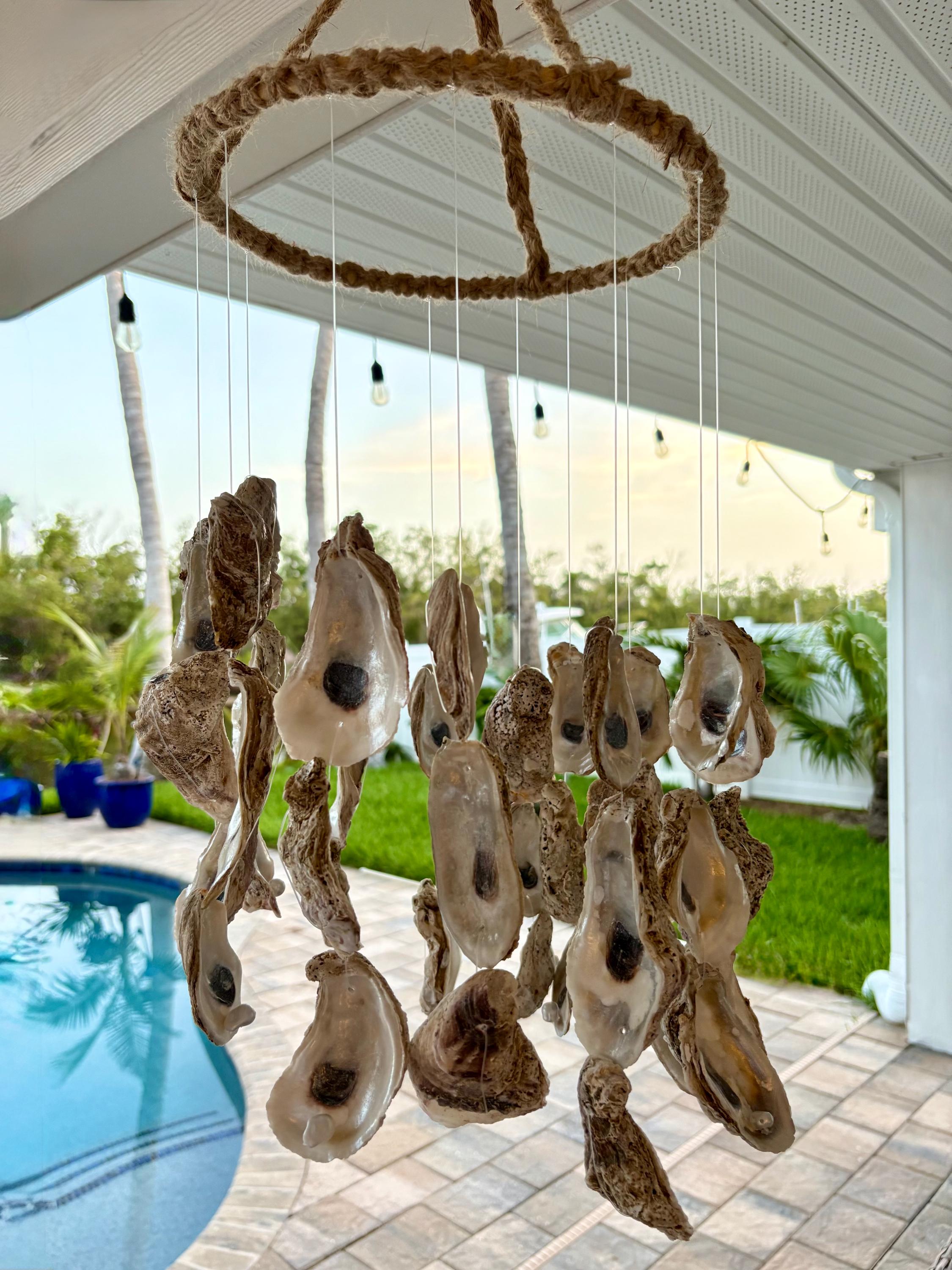 Oyster Shell Wind Chime - Etsy