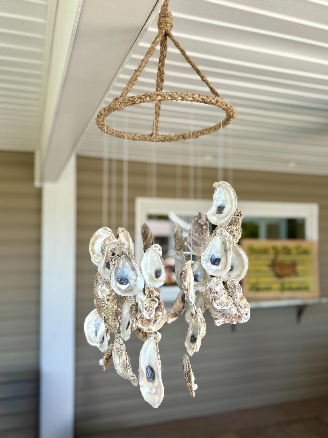 Oyster Shell Wind Chime - Etsy