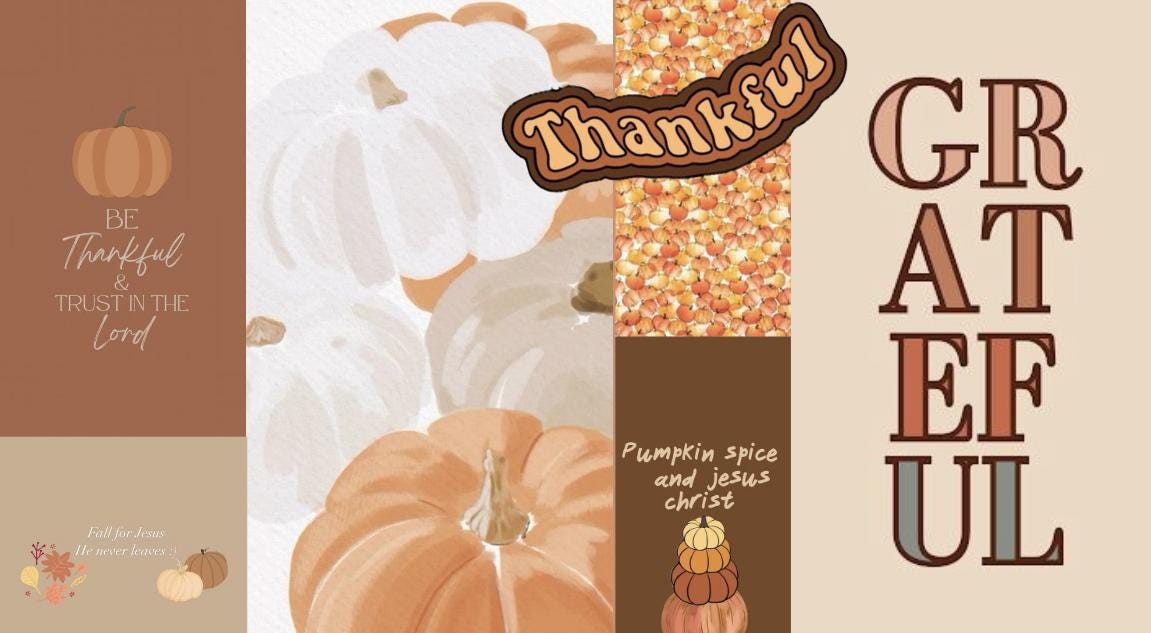 Thanksgiving Wallpaper Package - Etsy