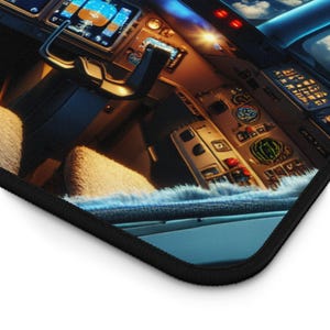 Cockpit Desk Mat Airplane Flight Simulator Mouse Pad Pilot Gift ...