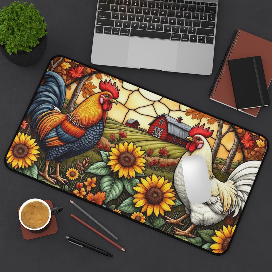 Chicken Desk Mat Chicken Gaming Mat Chicken Lover Gift for Chicken ...