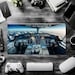 Airplane Cockpit Desk Mat Mouse Pad Flight Simulator Pilot Gift ...
