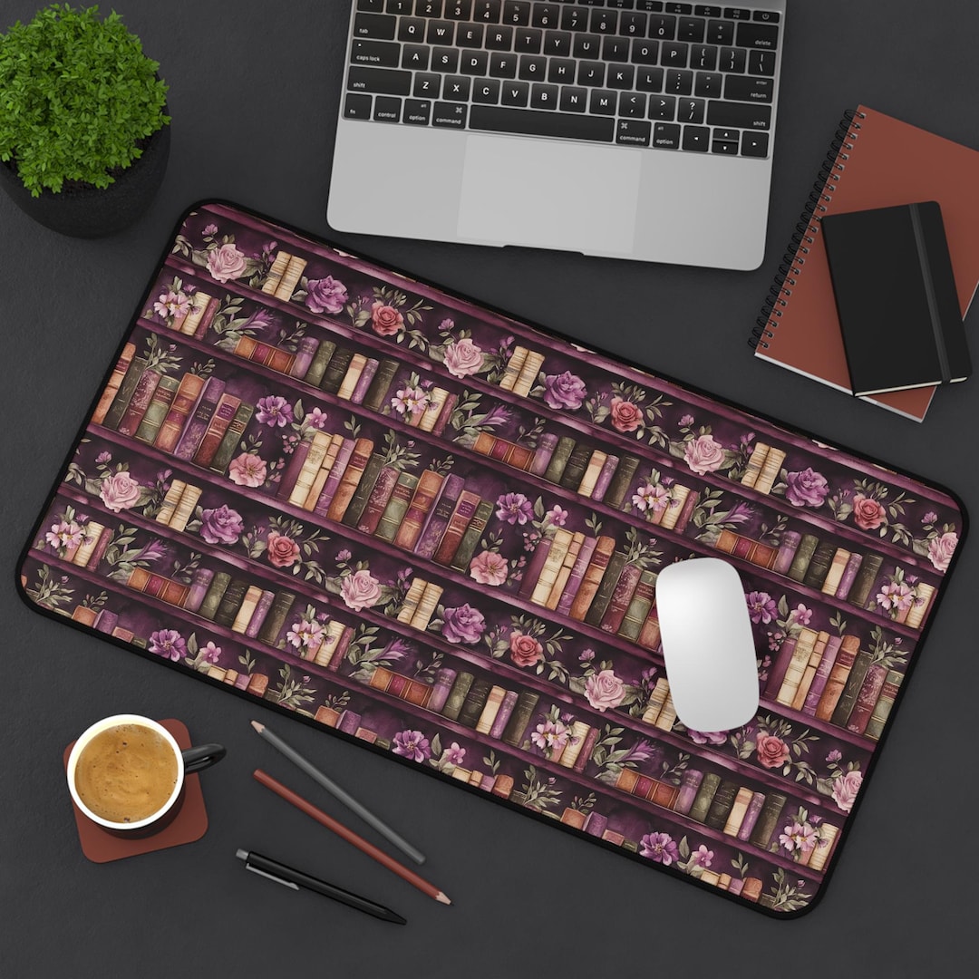 Bookish Desk Mat Bookish Mouse Pad Book Lover Gift for Booktoker Merch ...