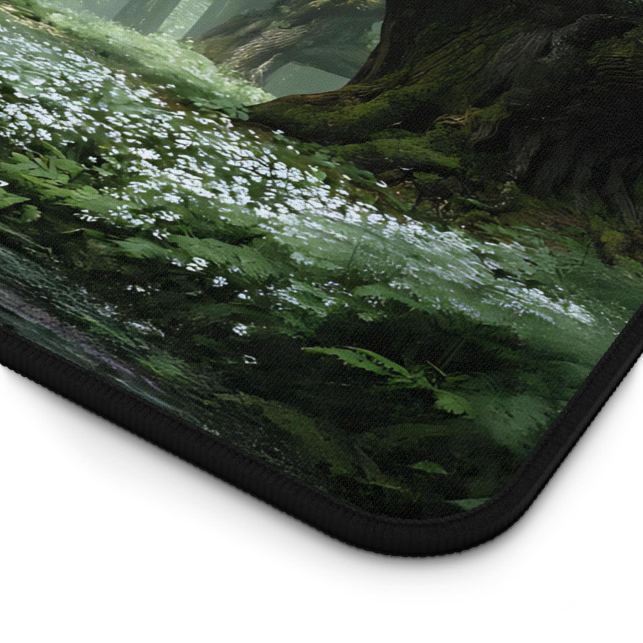 Serene Forest Desk Mat Scenic Enchanted Forest Mouse Pad Mystical ...