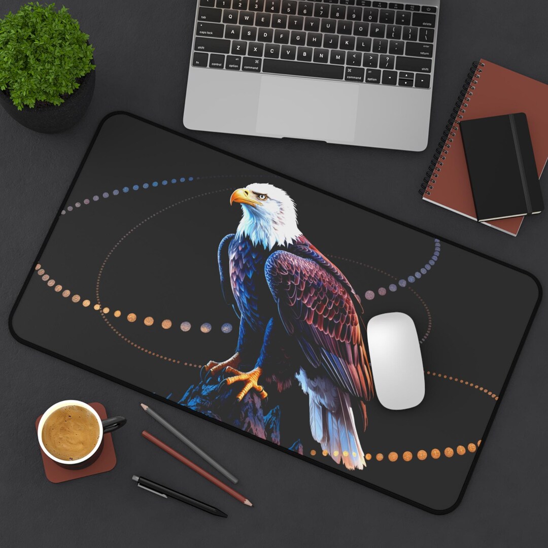 Majestic Eagle Gaming Mat Eagle Desk Mat Eagle Lover Gift for Eagle ...