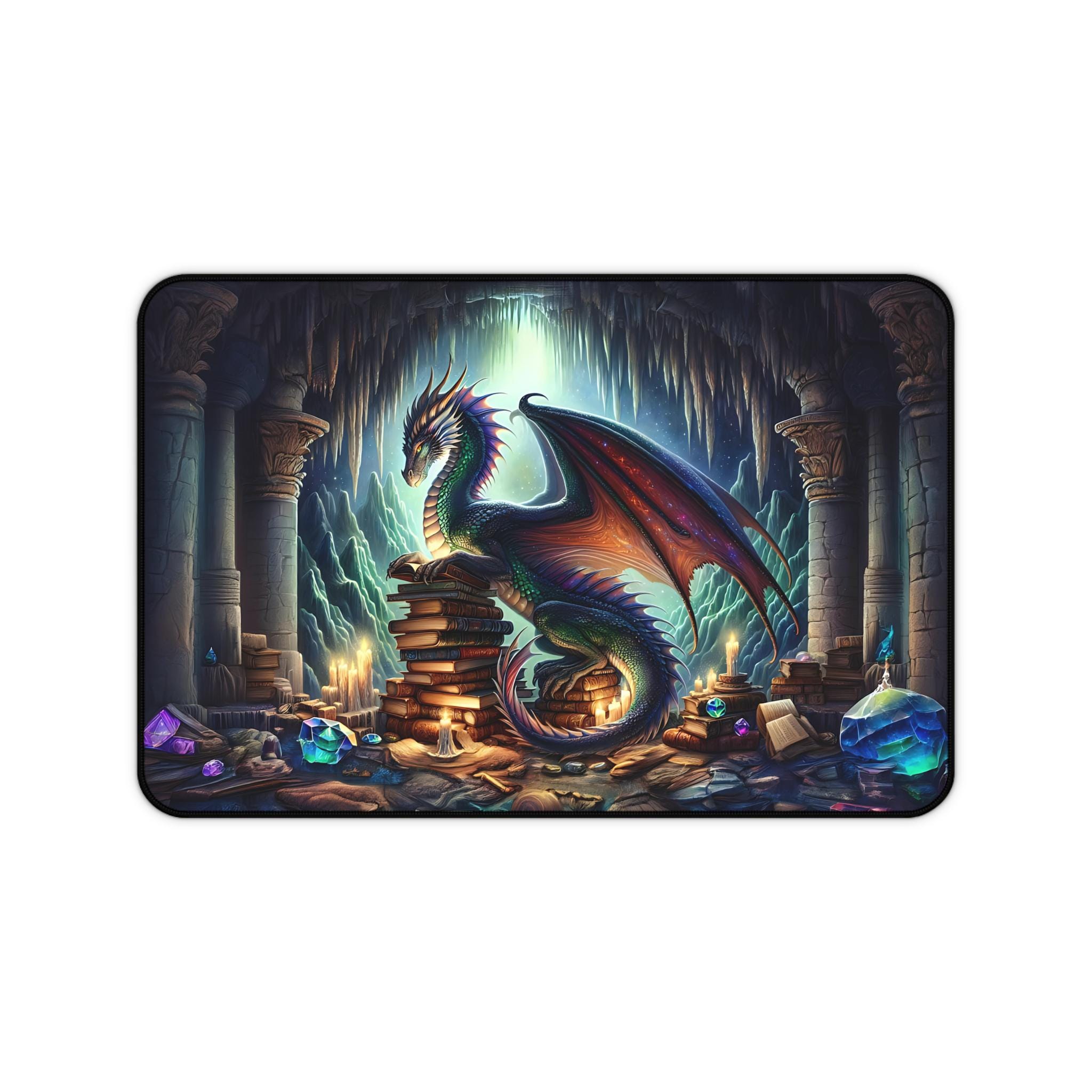Fantasy Dragon Desk Mat | Gamer Desk Pad, Office Decor, Fantasy Gifts ...