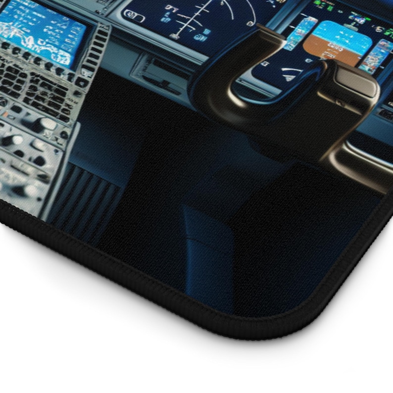 Airplane Cockpit Desk Mat Mouse Pad Flight Simulator Pilot Gift ...