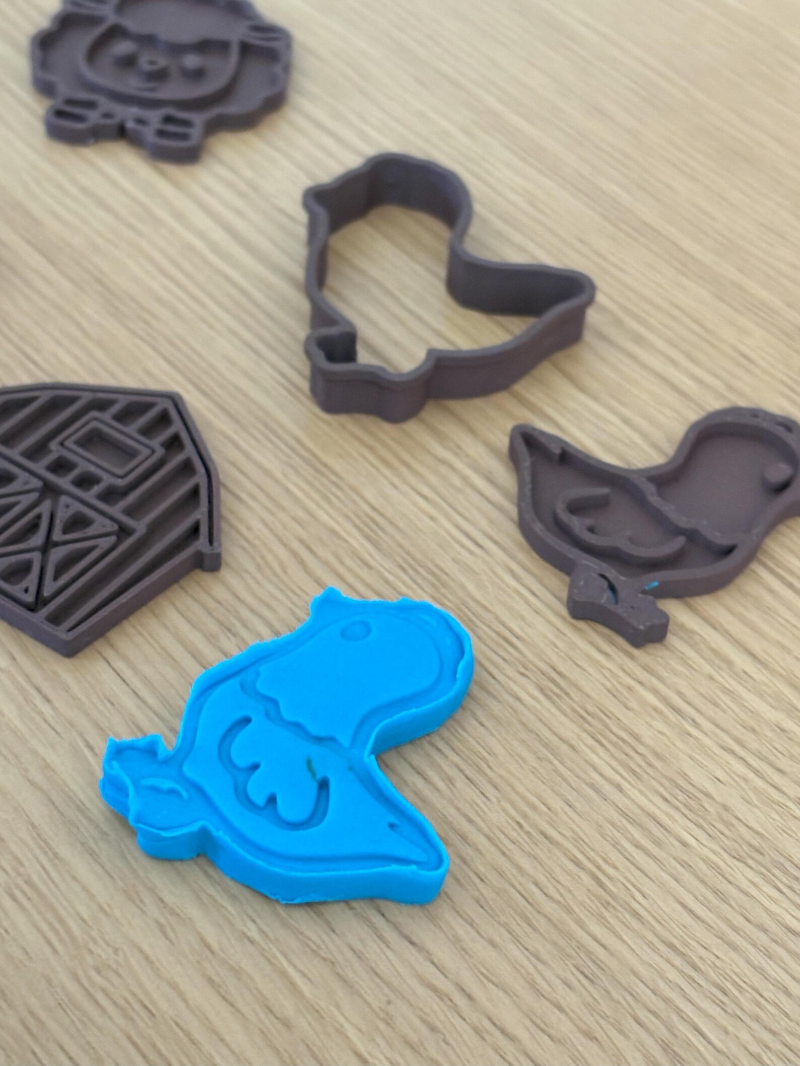 Farm Animals Playdough Cutters | Eco-friendly Montessori Sensory Toy - Etsy