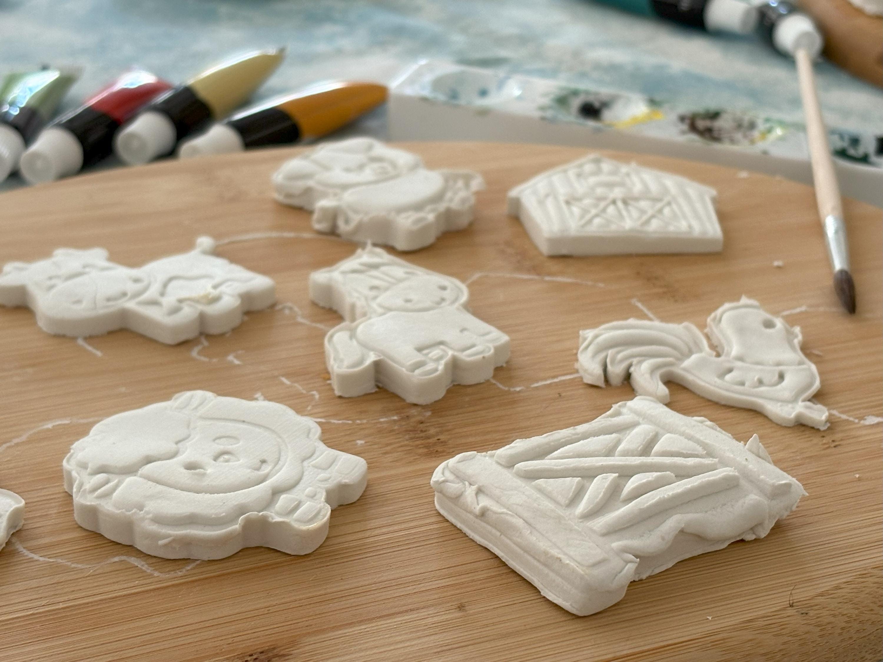 Farm Animals Playdough Cutters | Eco-friendly Montessori Sensory Toy - Etsy