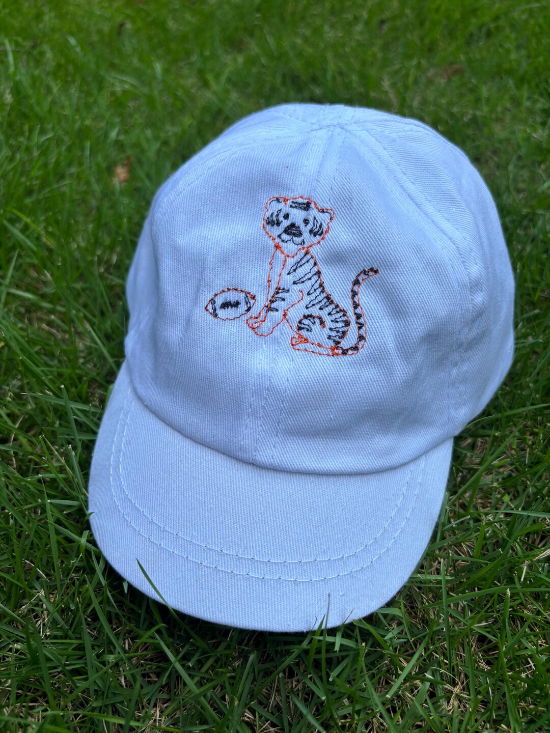 Kids Tiger Football Baseball Hat, Toddler Auburn Tigers Cap, Aubie ...