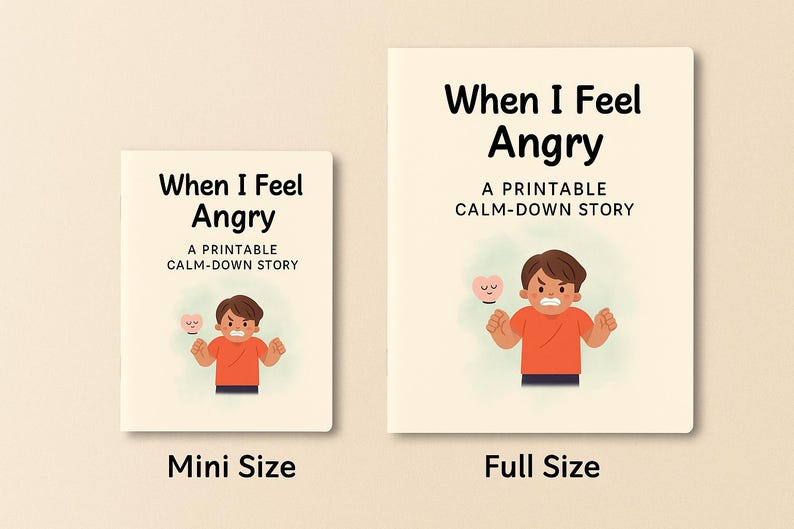 When I Feel Angry – Printable Social Story for Toddlers | Calm-down ...
