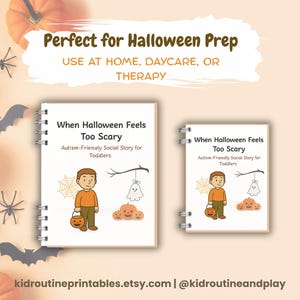 Halloween Social Story PDF, Autism Calm Corner Tool, Toddler Emotions ...