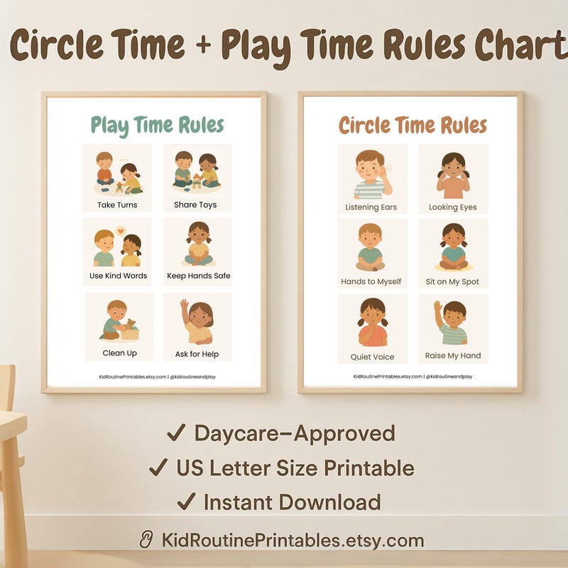 Circle Time Chart - Etsy