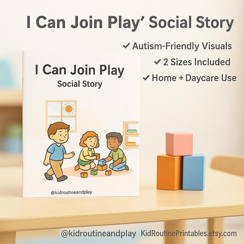 I Can Join Play Social Story, Autism Social Skills Story, Join in Play ...