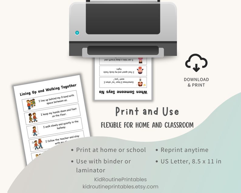 Social Stories Printable Bundle for Toddlers, Autism Classroom ...