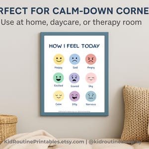 Visual Feelings Chart for Toddlers | Autism and SEL Printable PDF ...