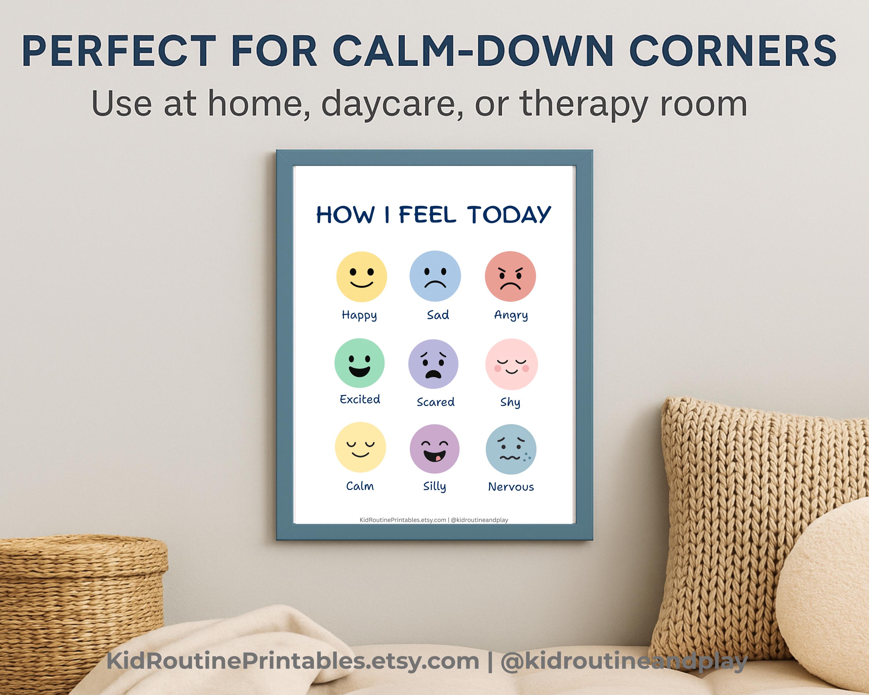 Visual Feelings Chart for Toddlers | Autism and SEL Printable PDF ...