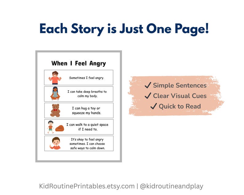 Social Stories for Toddlers Autism Special Education Visual Supports ...