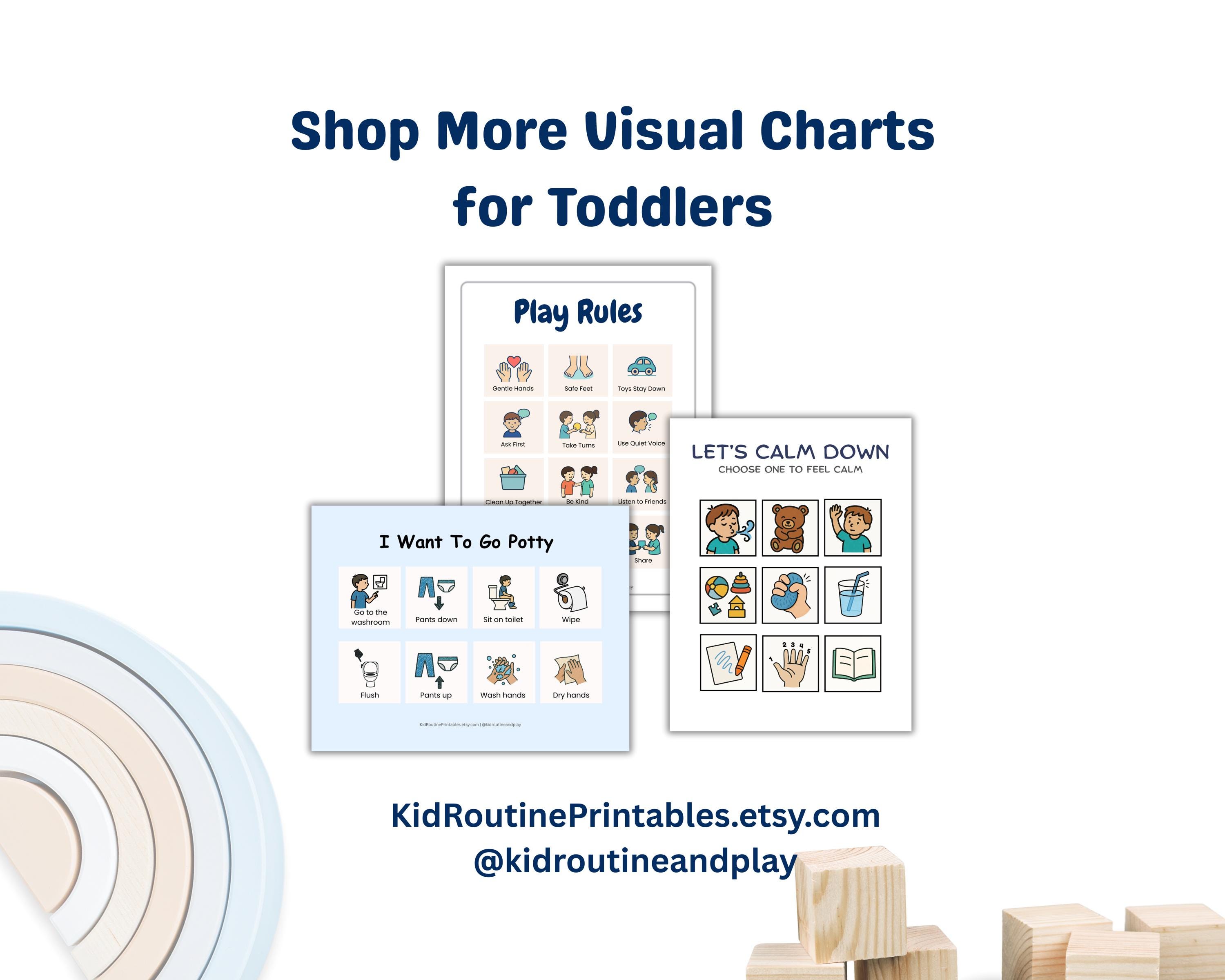Visual Handwashing Routine Charts for Toddlers (autism-friendly ...