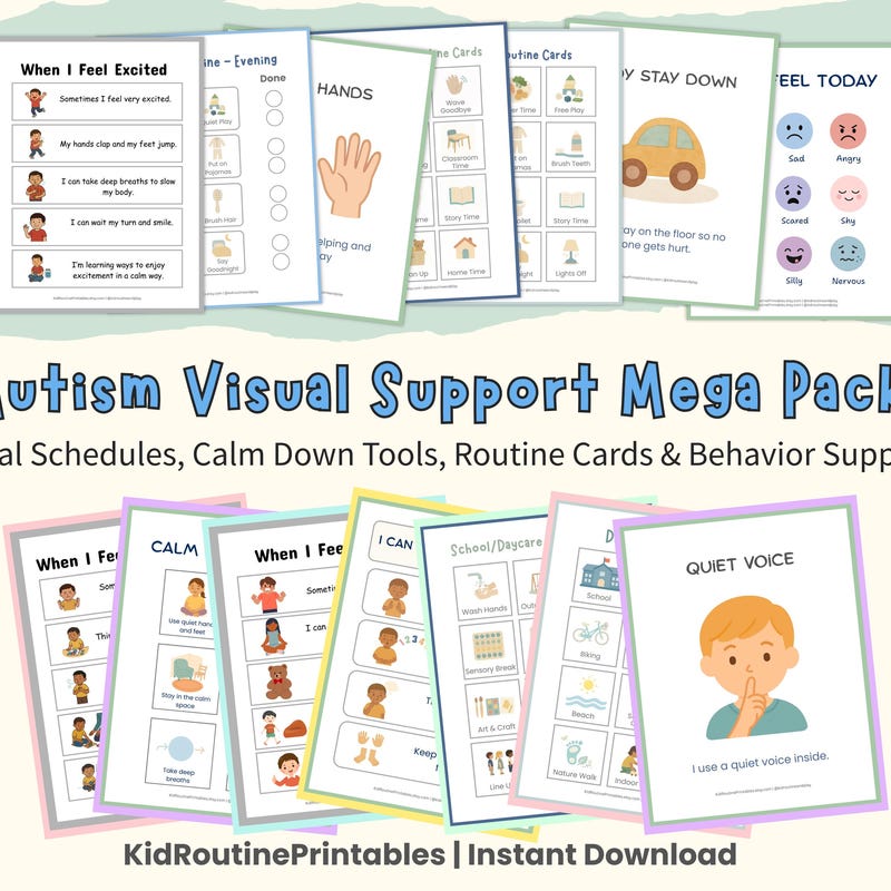 Autism Visual Support Kit - Etsy