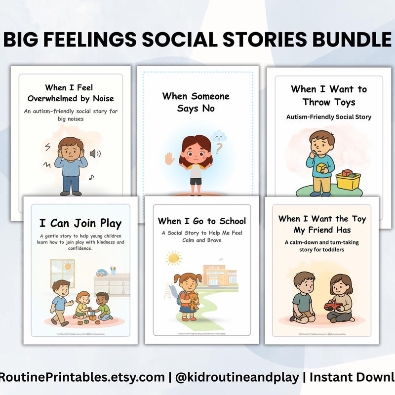 Prek Social Stories - Etsy