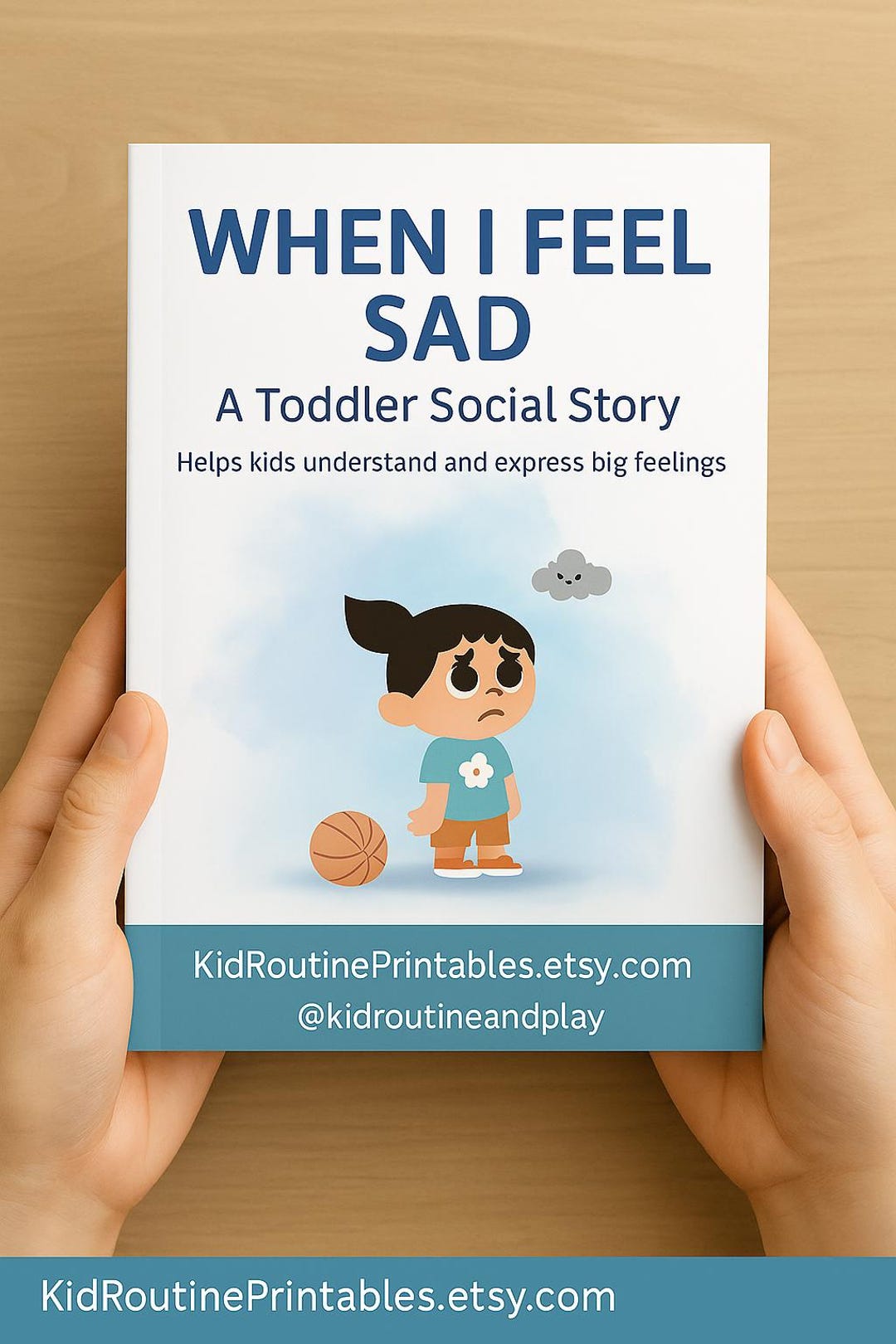 When I Feel Sad – Toddler Social Story Printable, Emotional Learning ...