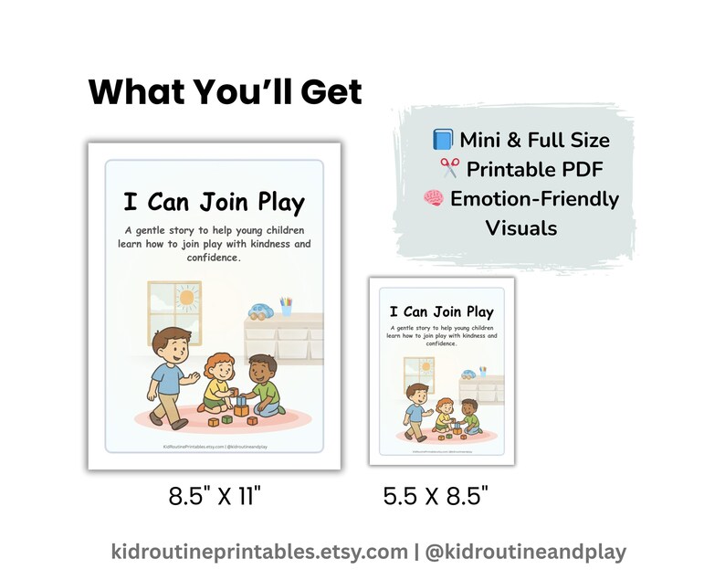 I Can Join Play Social Story, Autism Social Skills Story, Join in Play ...