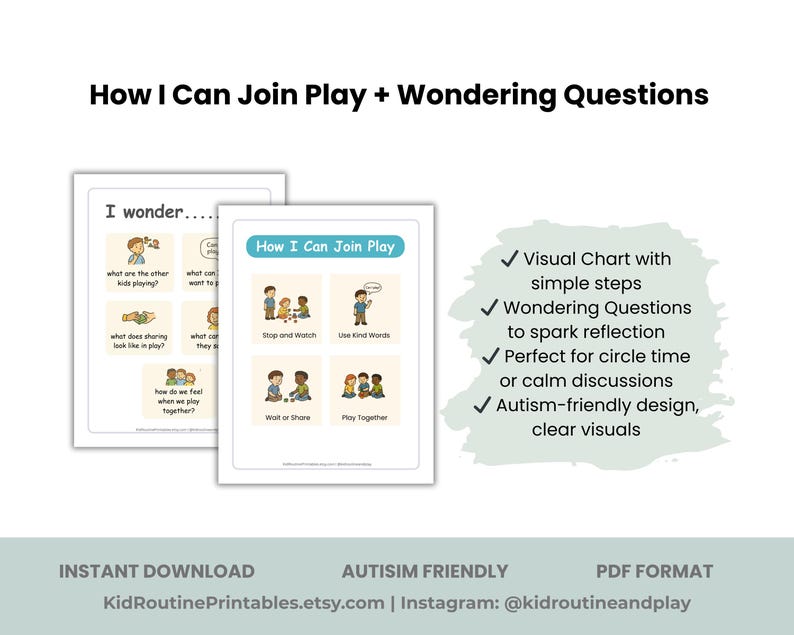 I Can Join Play Social Story, Autism Social Skills Story, Join in Play ...