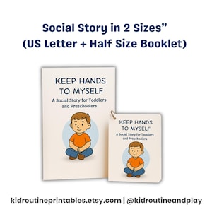 Social Story – Keep Hands to Self Printable, Autism Friendly Visual ...