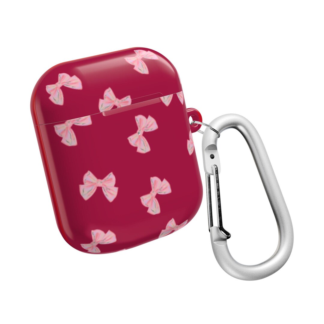 Y2K Airpods Case, Coquette Bow, Strawberry Pink Tech Cover - Etsy