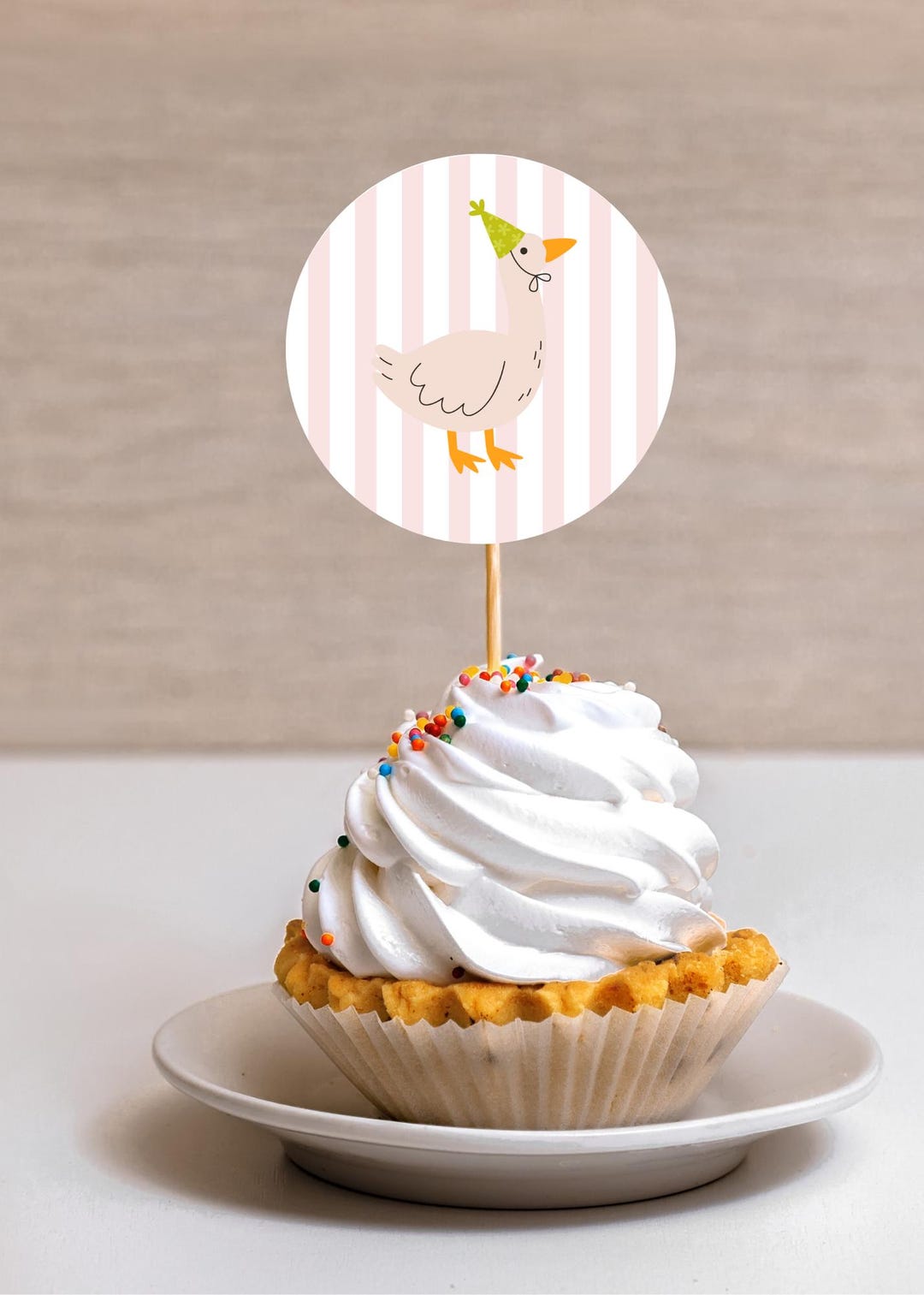 One Silly Goose Cupcake Toppers, Silly Goose Birthday, Silly Goose ...