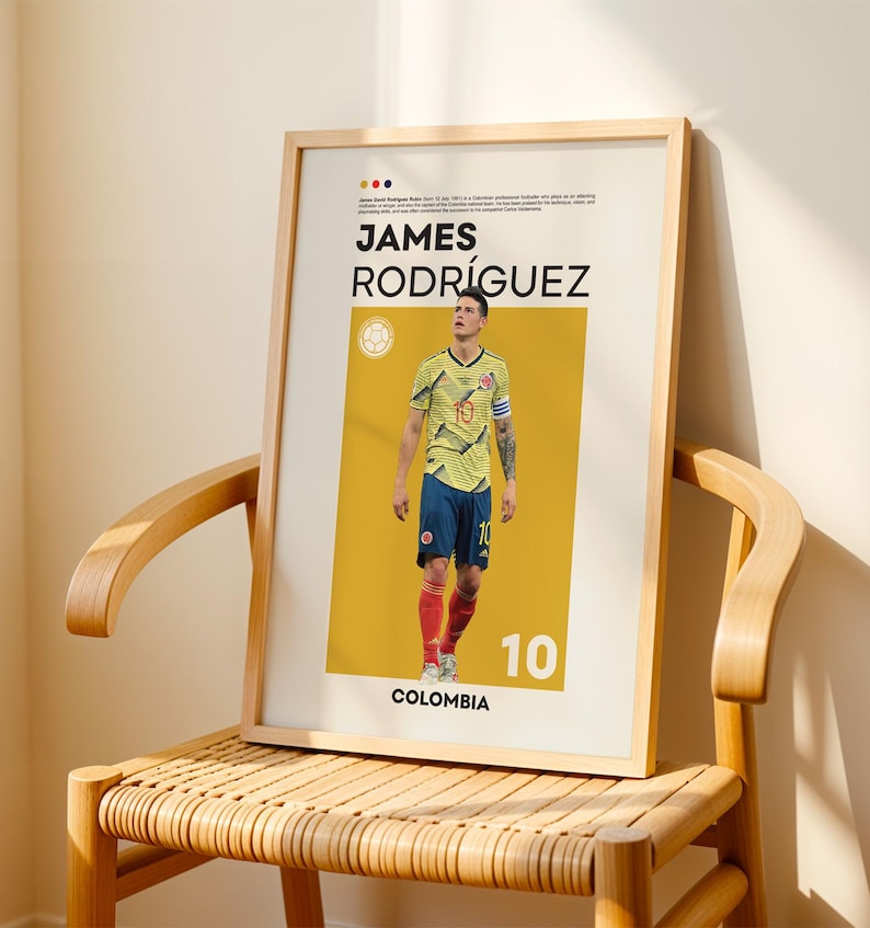 James Rodriguez Poster, Football Fan Gift (digital Download) - Etsy