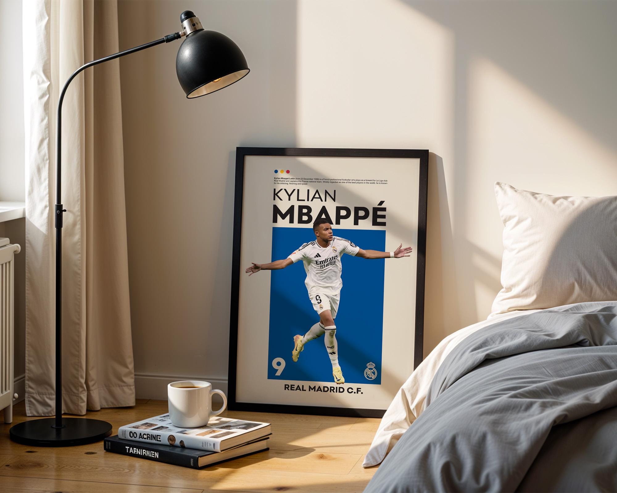 Kylian Mbappe Poster, Real Madrid Poster, Kylian Mbappe Print, Gift ...