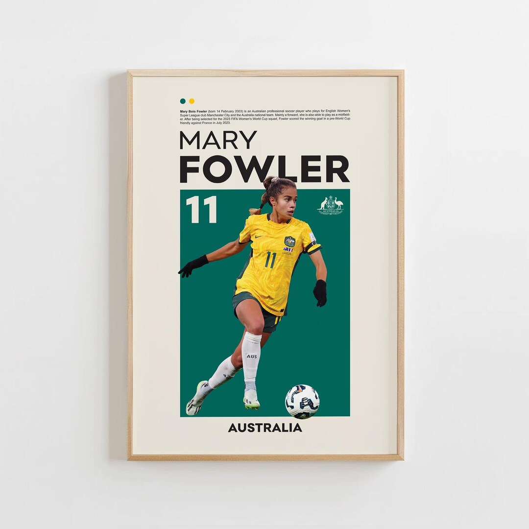 Mary Fowler Poster, Football Fan Gift (digital Download) - Etsy