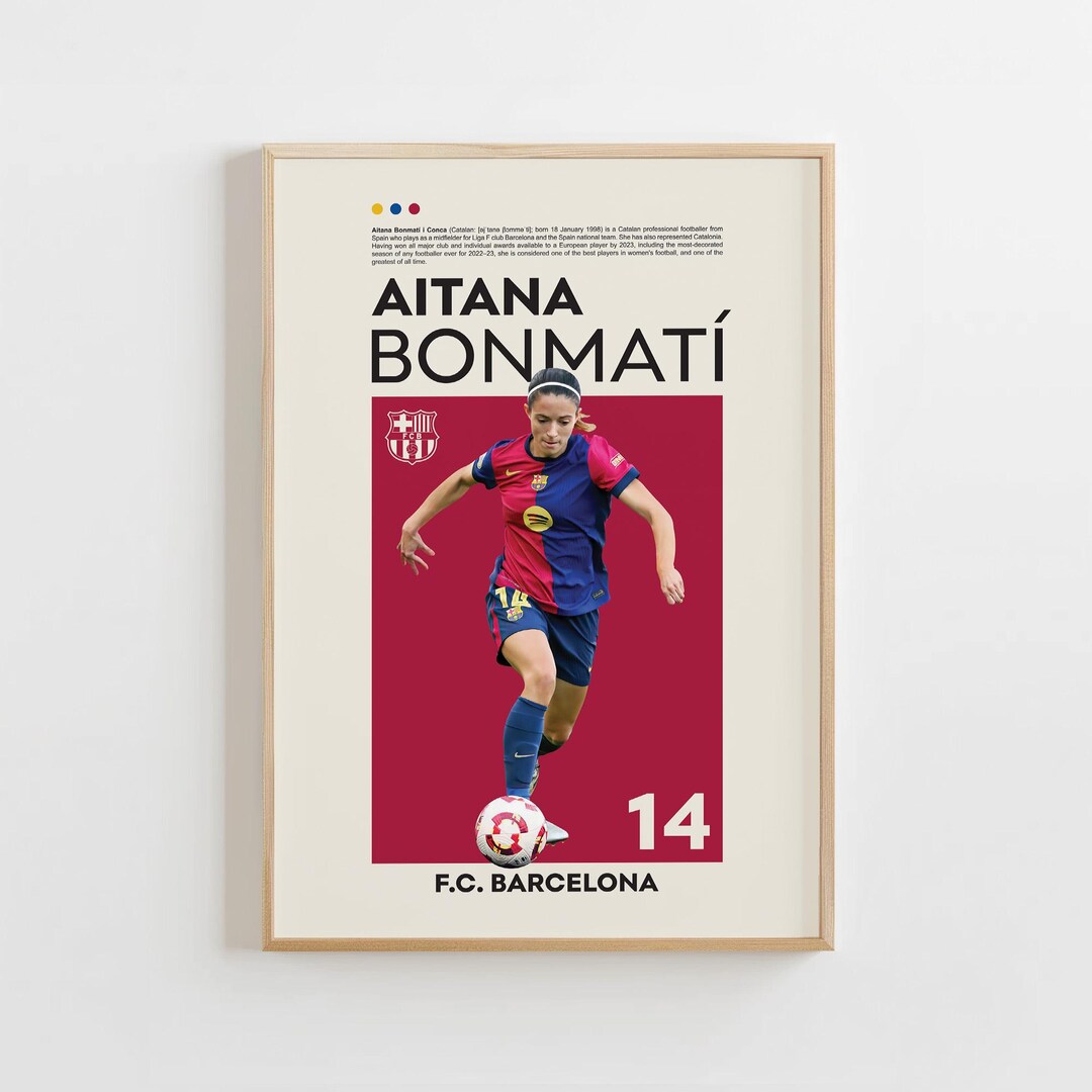 Aitana Bonmati Poster, Barcelona Poster, Aitana Bonmati Print, Gift ...