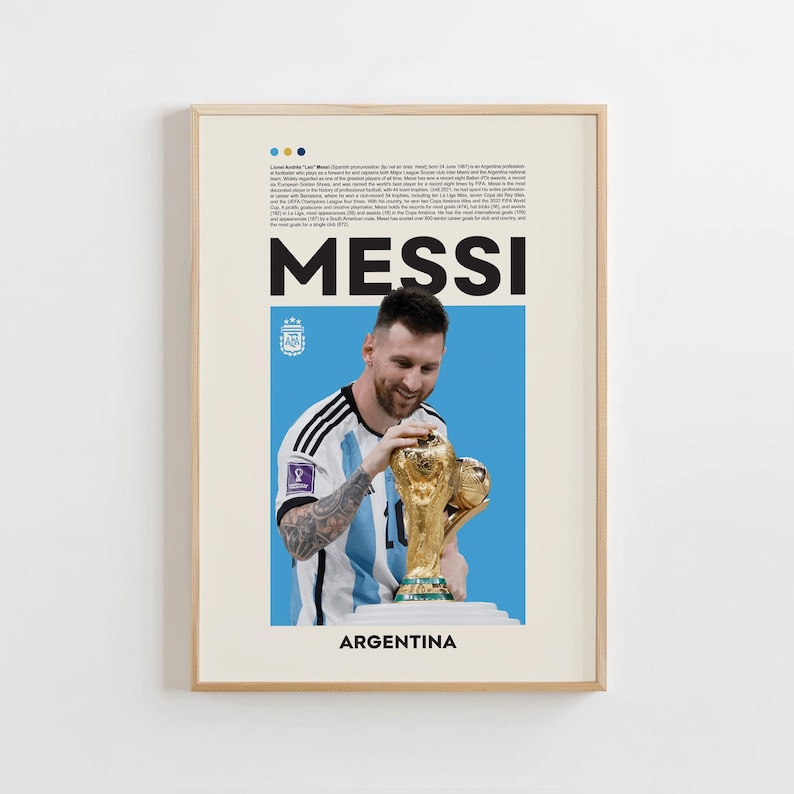 Lionel Messi Poster, Argentina Poster, Lionel Messi Print, Gift Poster ...