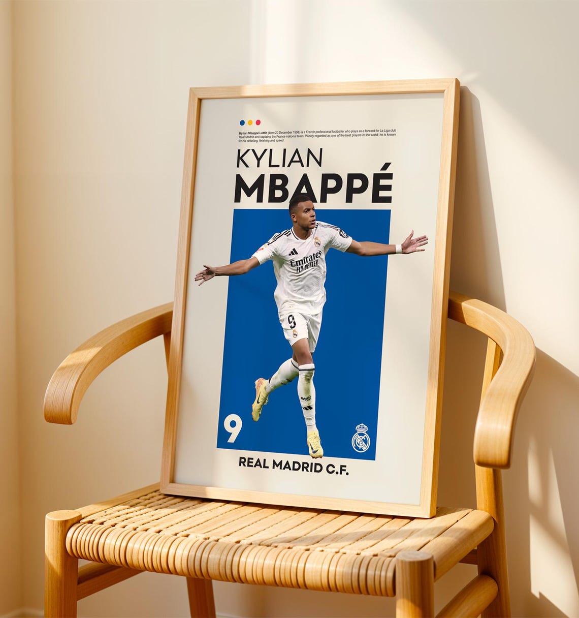 Kylian Mbappe Poster, Real Madrid Poster, Kylian Mbappe Print, Gift ...