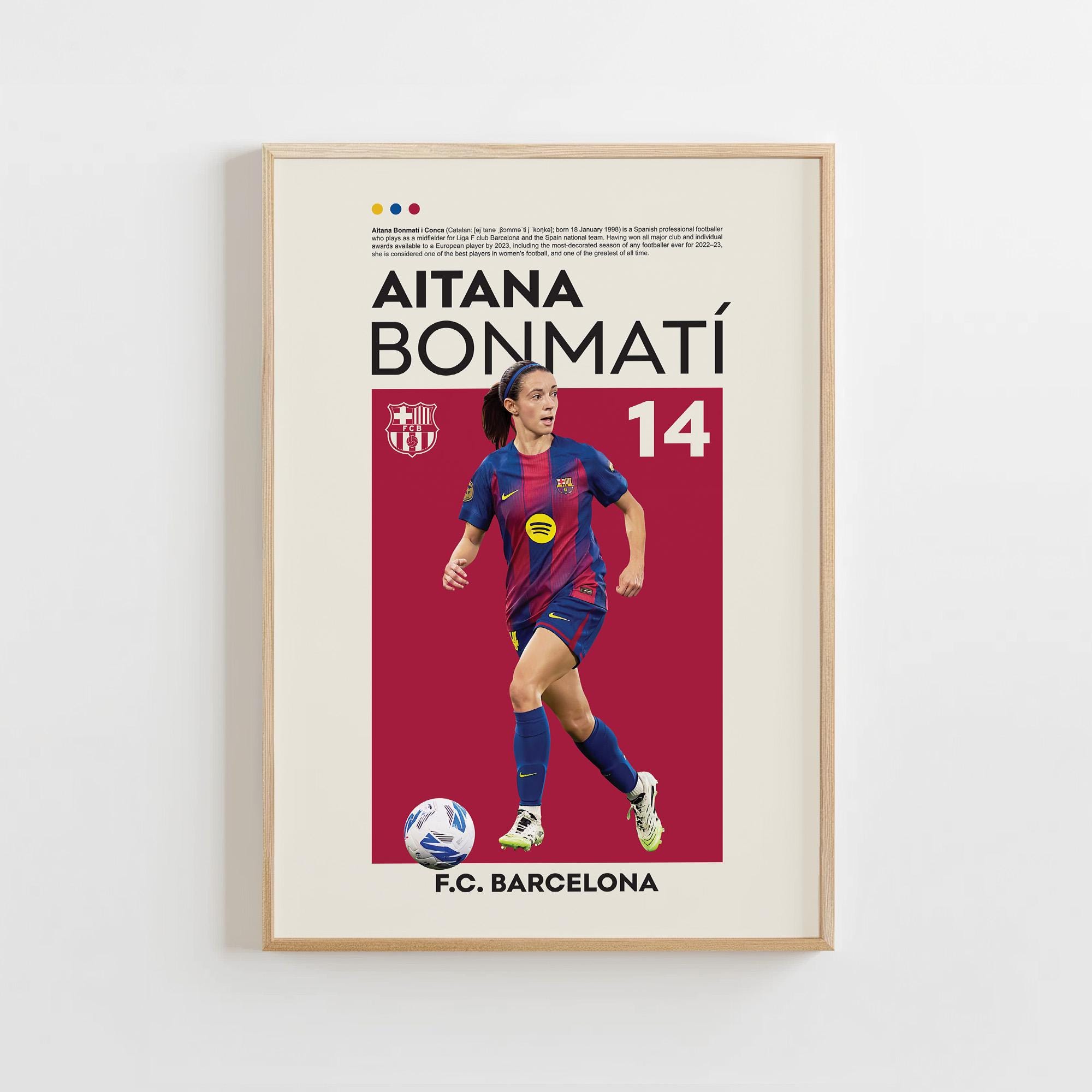 Aitana Bonmati Poster, Barcelona Poster, Aitana Bonmati Print, Gift ...
