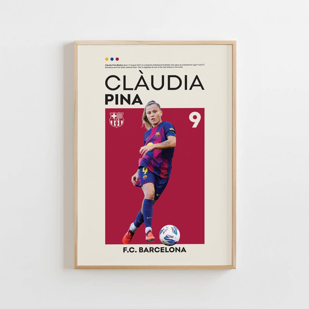 Claudia Pina Poster, Barcelona Poster, Claudia Pina Print, Gift Poster ...