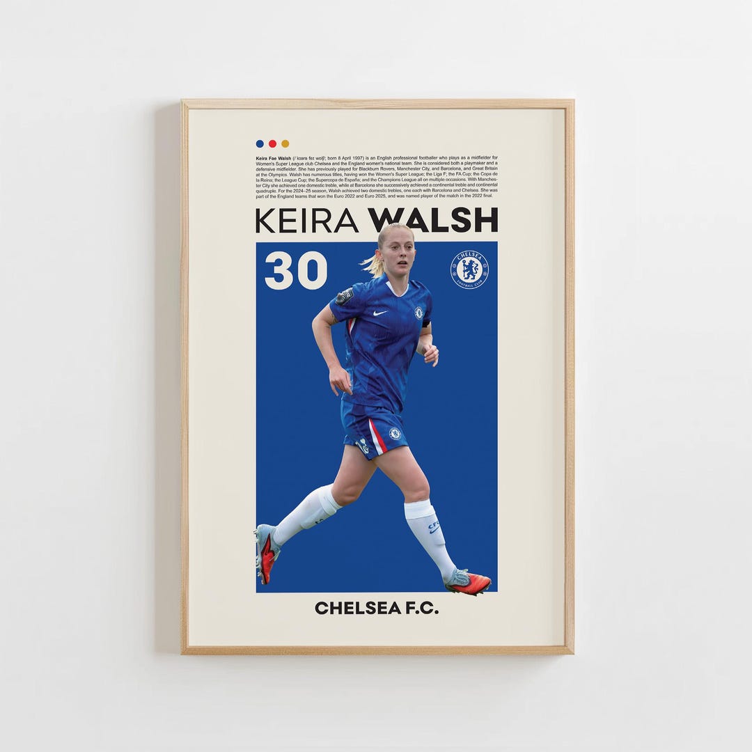 Keira Walsh Poster, Football Fan Gift (digital Download) - Etsy