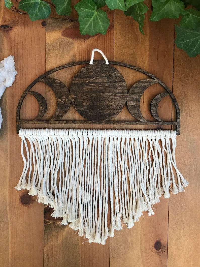 DIY Macrame Moon Phase Kit Easy Macrame Kit Wall Hanging - Etsy