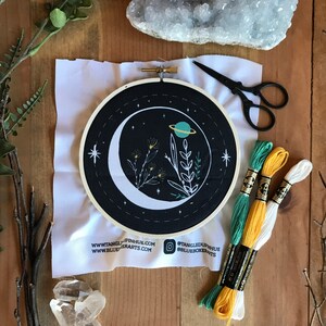 Celestial DIY Stitch Kit, Embroidery Kit, Moon Kit, Easy Craft Kit ...
